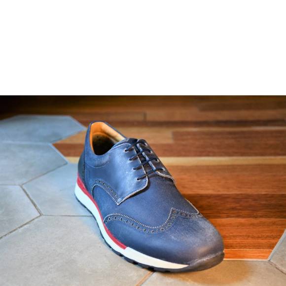 VICCINI | Shoes | New Viccini Men Neapolitan Shoe In Blue | Poshmark